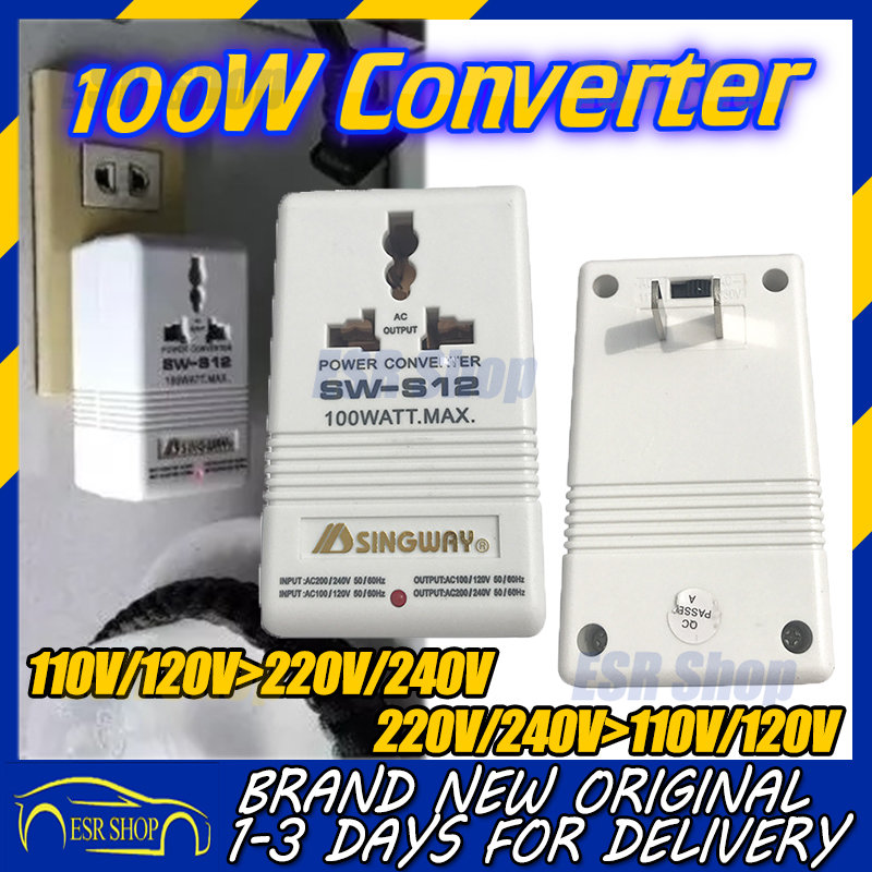 🇵🇭 Professional Converter Charger Voltage Transformer Power Supply 100 ...