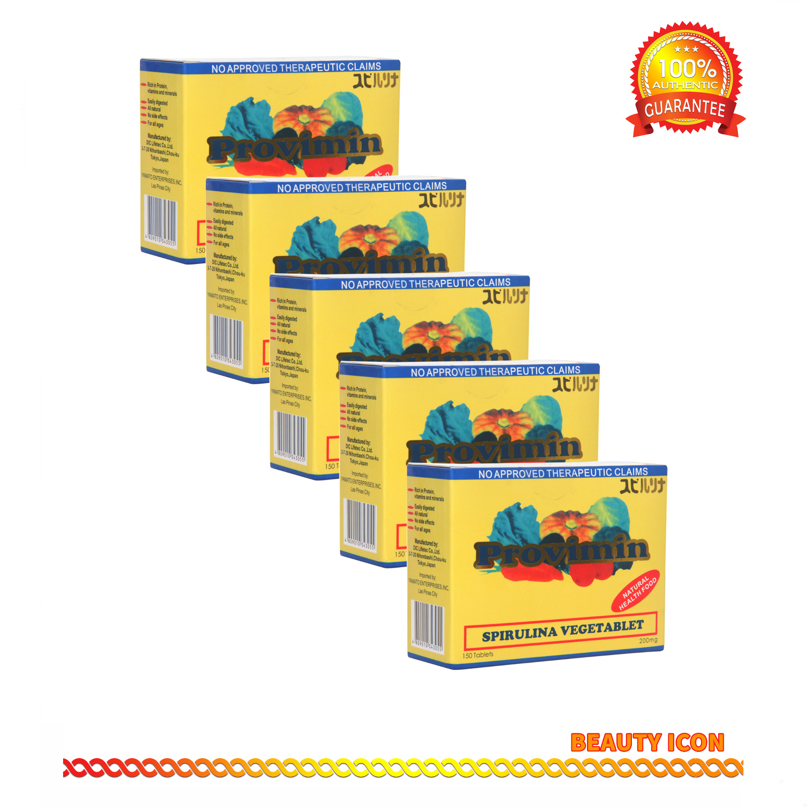 Provimin Spirulina VegeTablet 200mg Box of 150's Set of 5 | Lazada PH