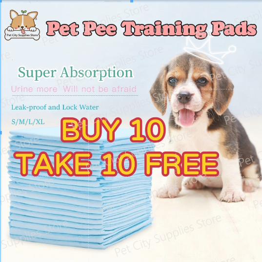 [Buy 10 Take 10]Pet Wonderland Dog Diaper Pee Training Pad Potty Pads ...