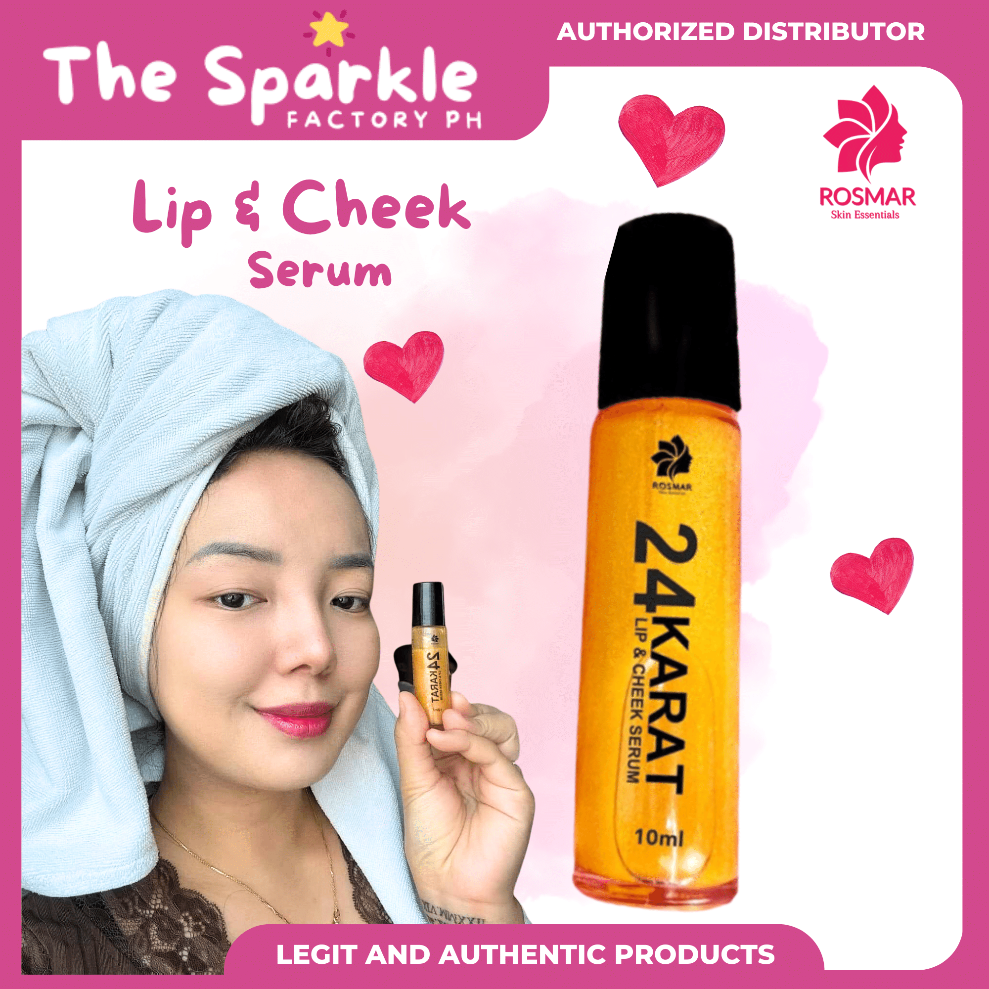 Authentic Rosmar 24 Karat Lip & Cheek Serum (Lip Tint) | Lazada PH