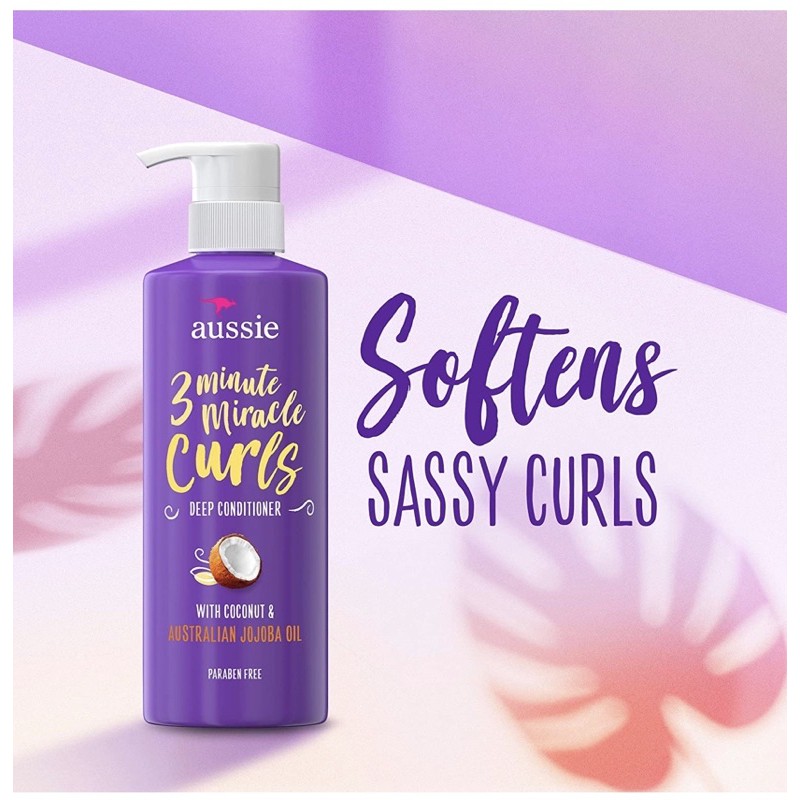 %D*Authentic Aussie 3 Minute Miracle Curls Shampoo Deep Conditioner ...