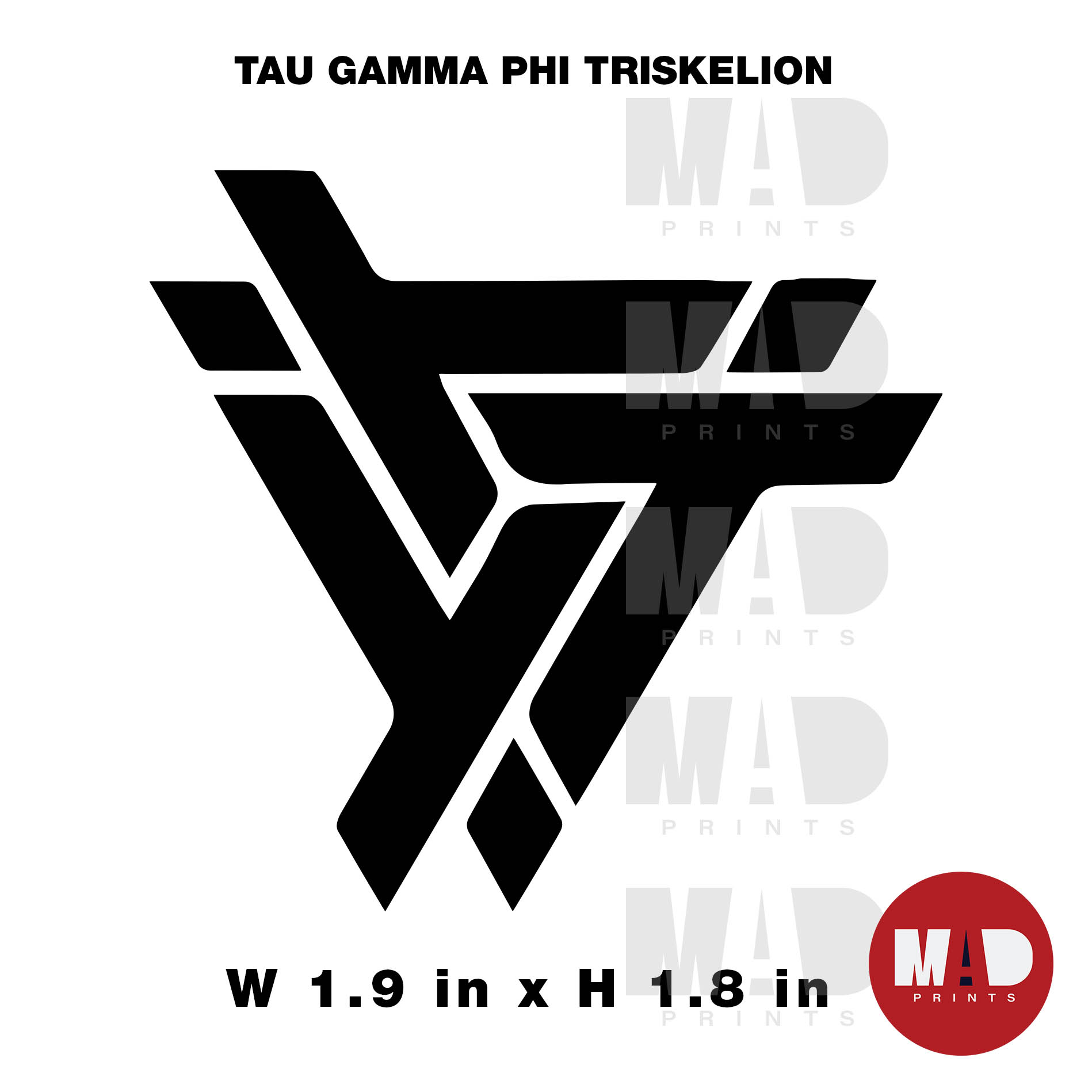 Tau Gamma Phi icon logo Decal Waterproof Sticker | Lazada PH