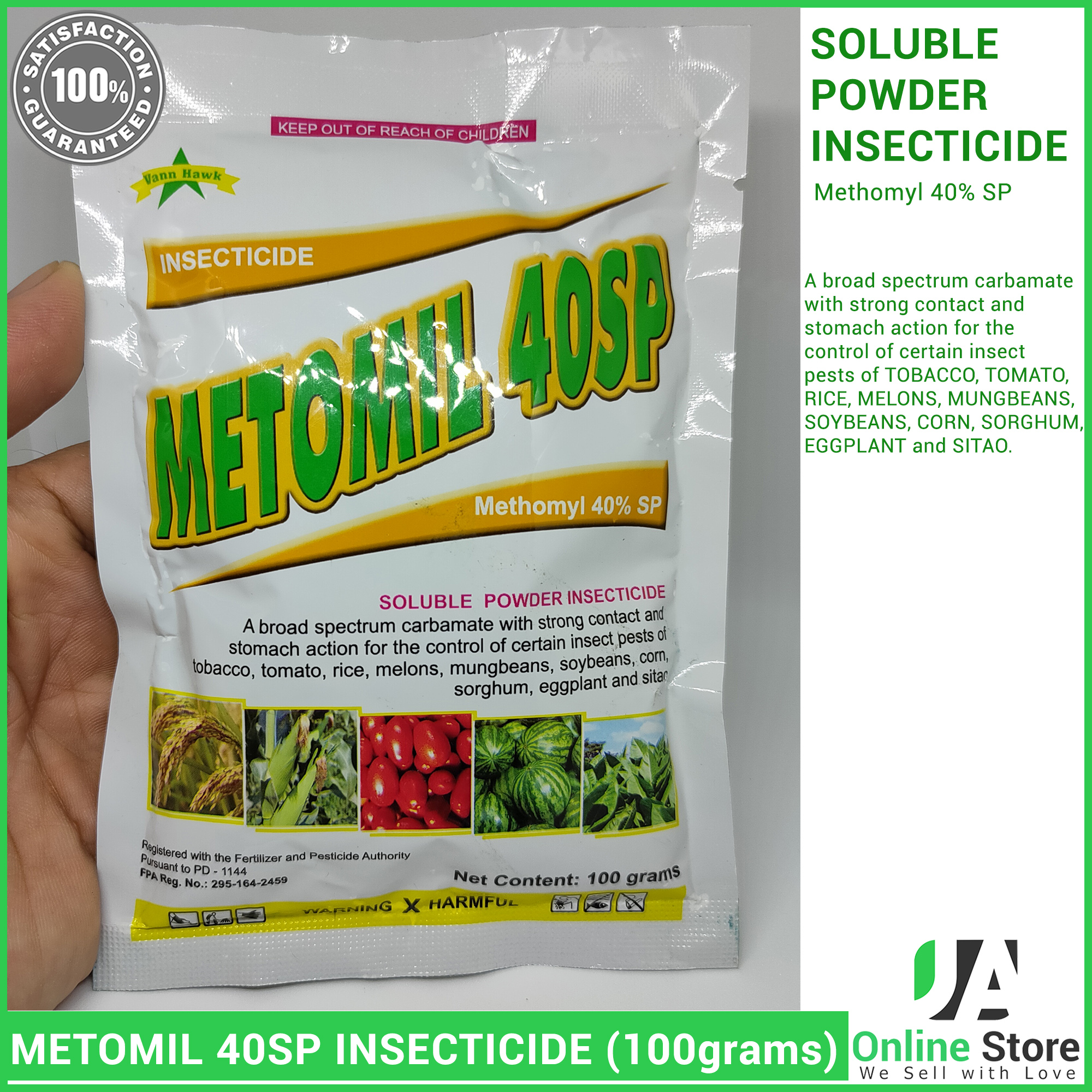 Metomil 40SP Soluble Powder Insecticide (100g) Methomyl 40% SP | Lazada PH