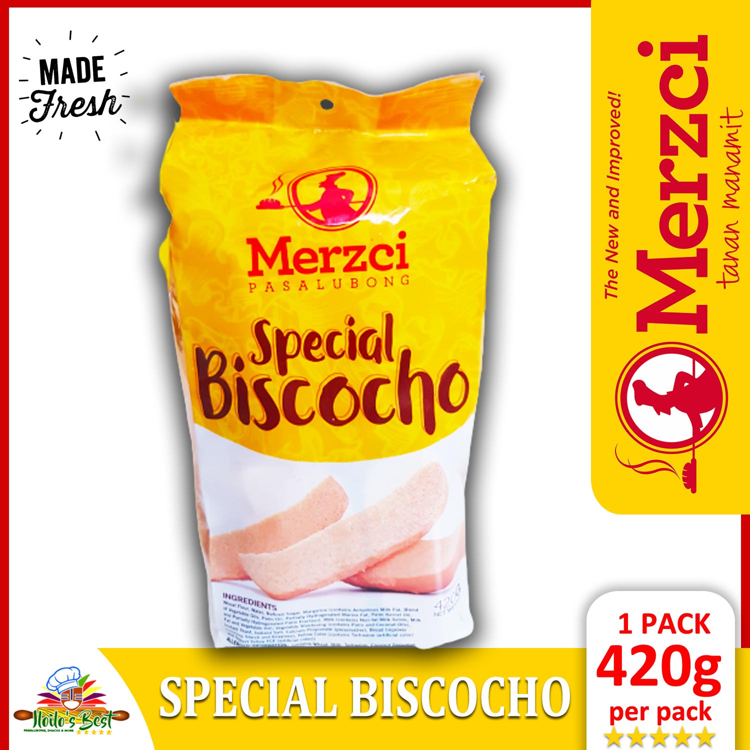 🔥 Merzci Special Biscocho Big Pack 420g 1 Pack | Merzci Pasalubong ...