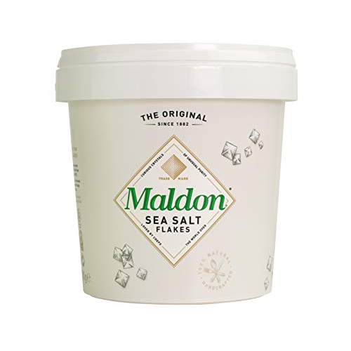 Maldon Salt, Sea Salt Flakes, 20 oz (570 g), Resealable Tub, Kosher ...
