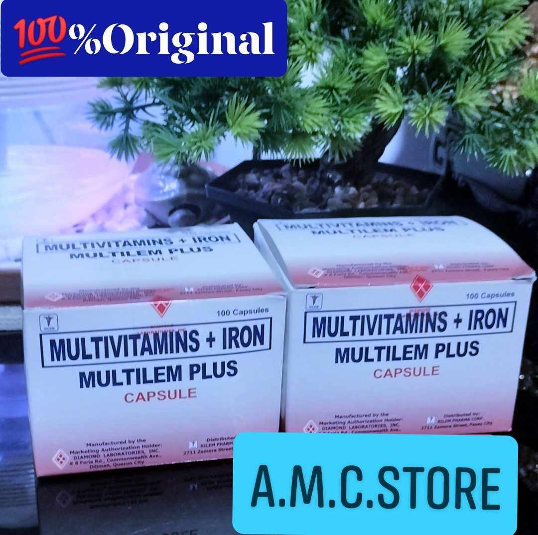 MULTILEM PLUS 100 CAPSULE (Multivitamins Vit B & C + Iron + Folic ) DRP ...