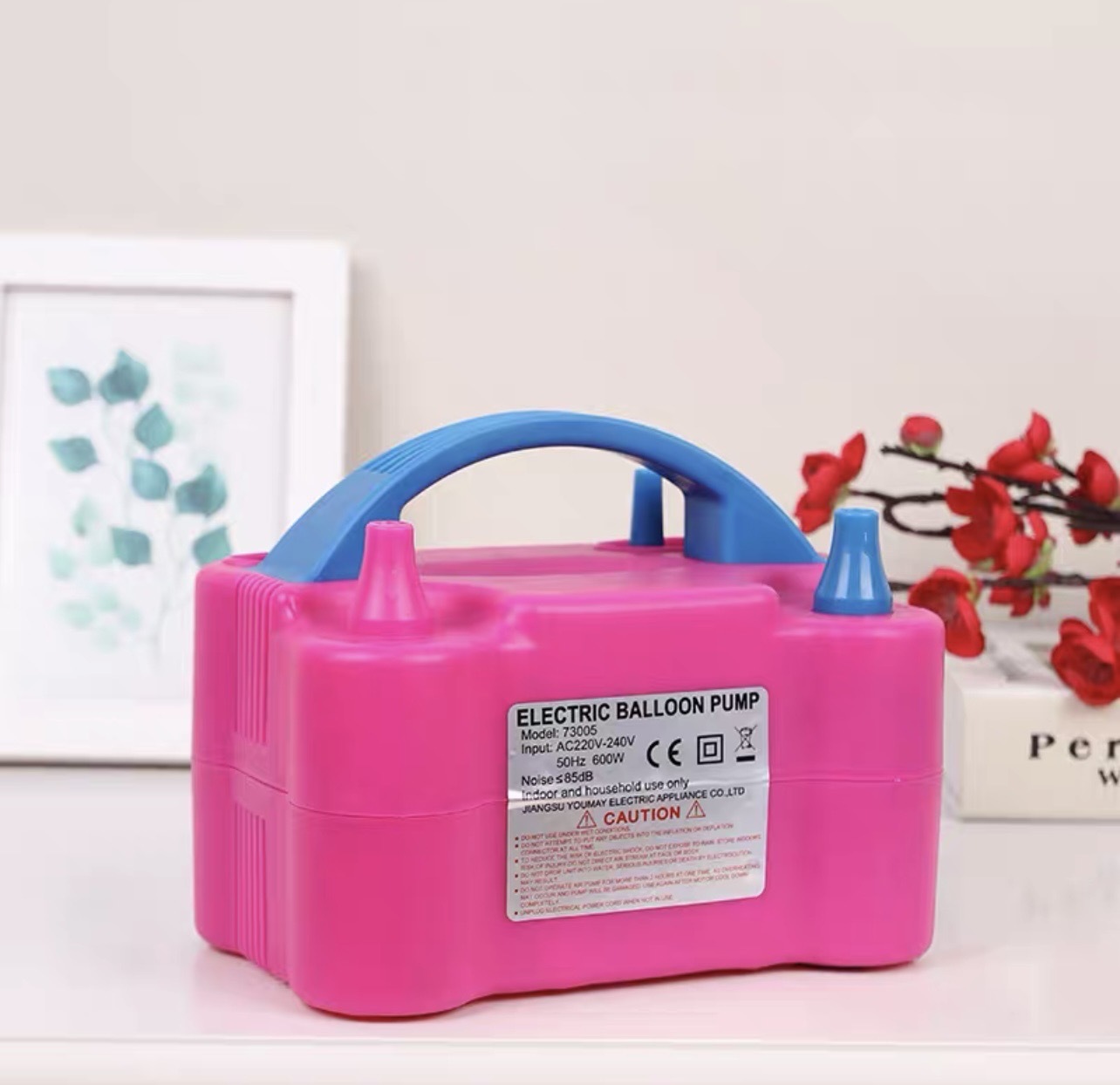 Double Hole Inflation Pump Balloon Balloon Inflator Portable Electric ...