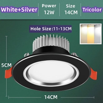 Nordic Style Tricolor Dimming 5W/7W/9W/12W LED Lights Ceiling Light ...