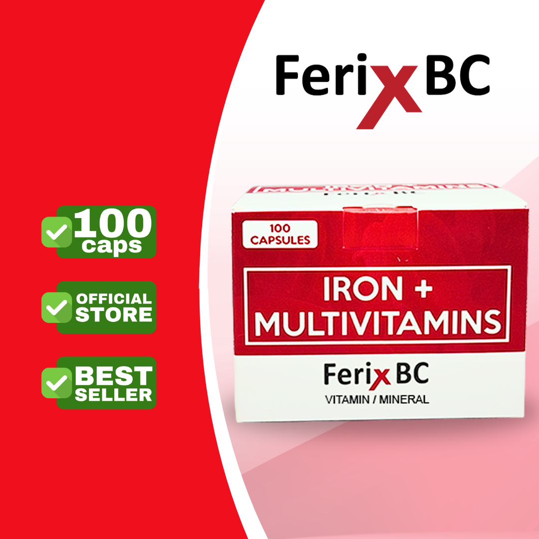 Ferix BC - Iron plus Multivitamins 100 capsules | Lazada PH