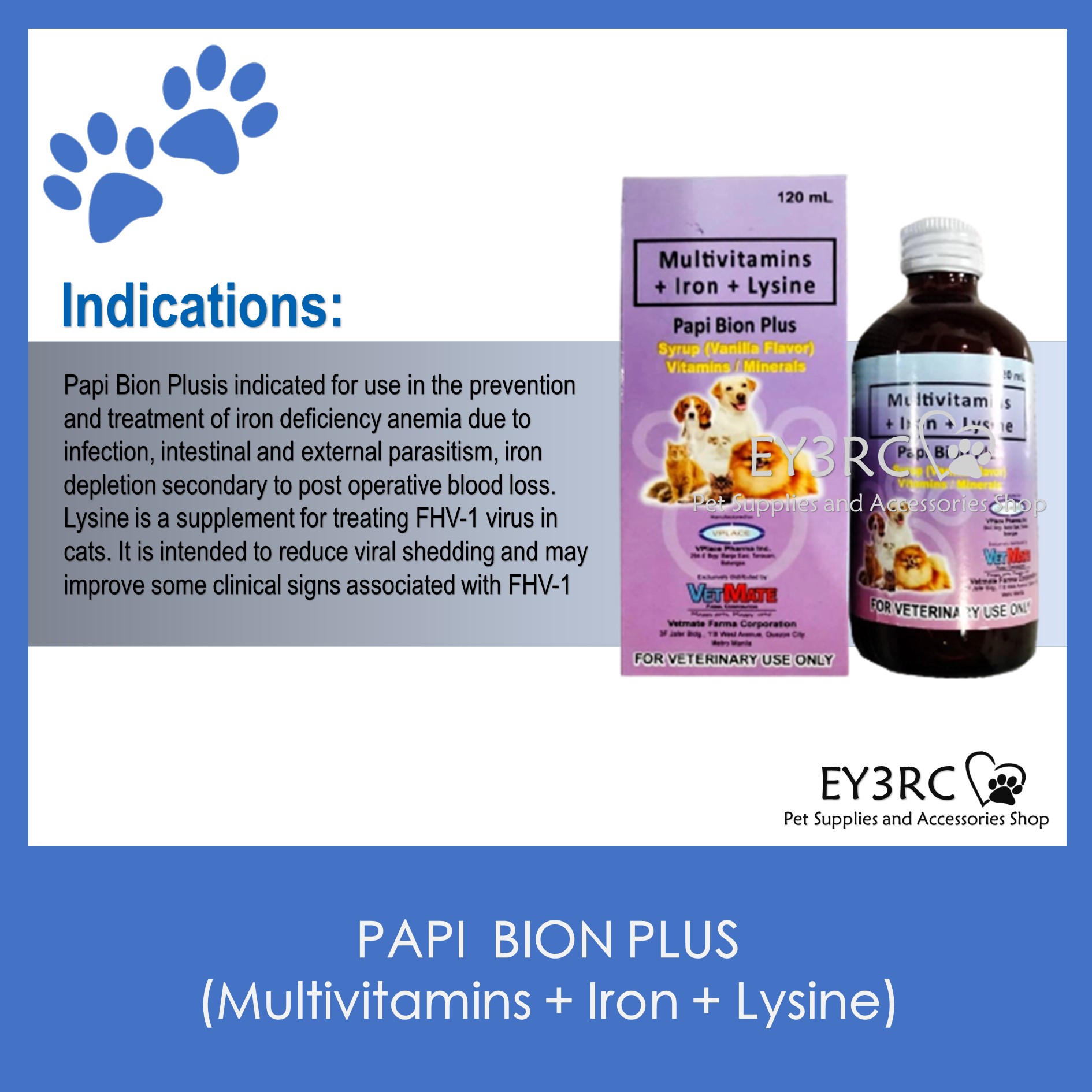 Papi BIon Plus (Multivitamins + Iron + Lysine) | Lazada PH