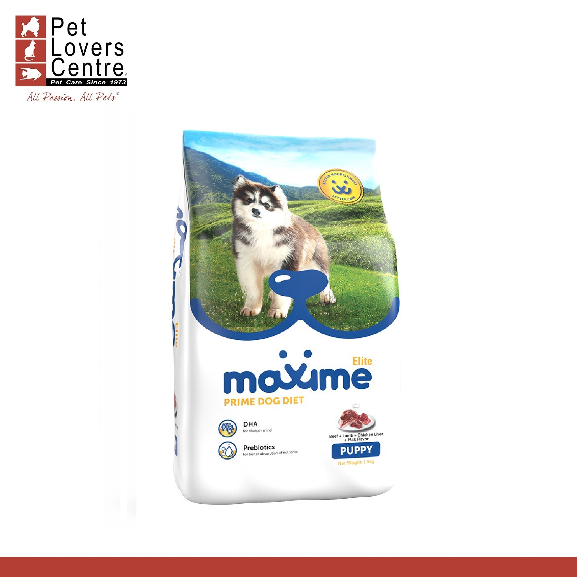 Maxime Elite Puppy Dry Dog Food Beef, Lamb, Chicken, Liver & Milk ...