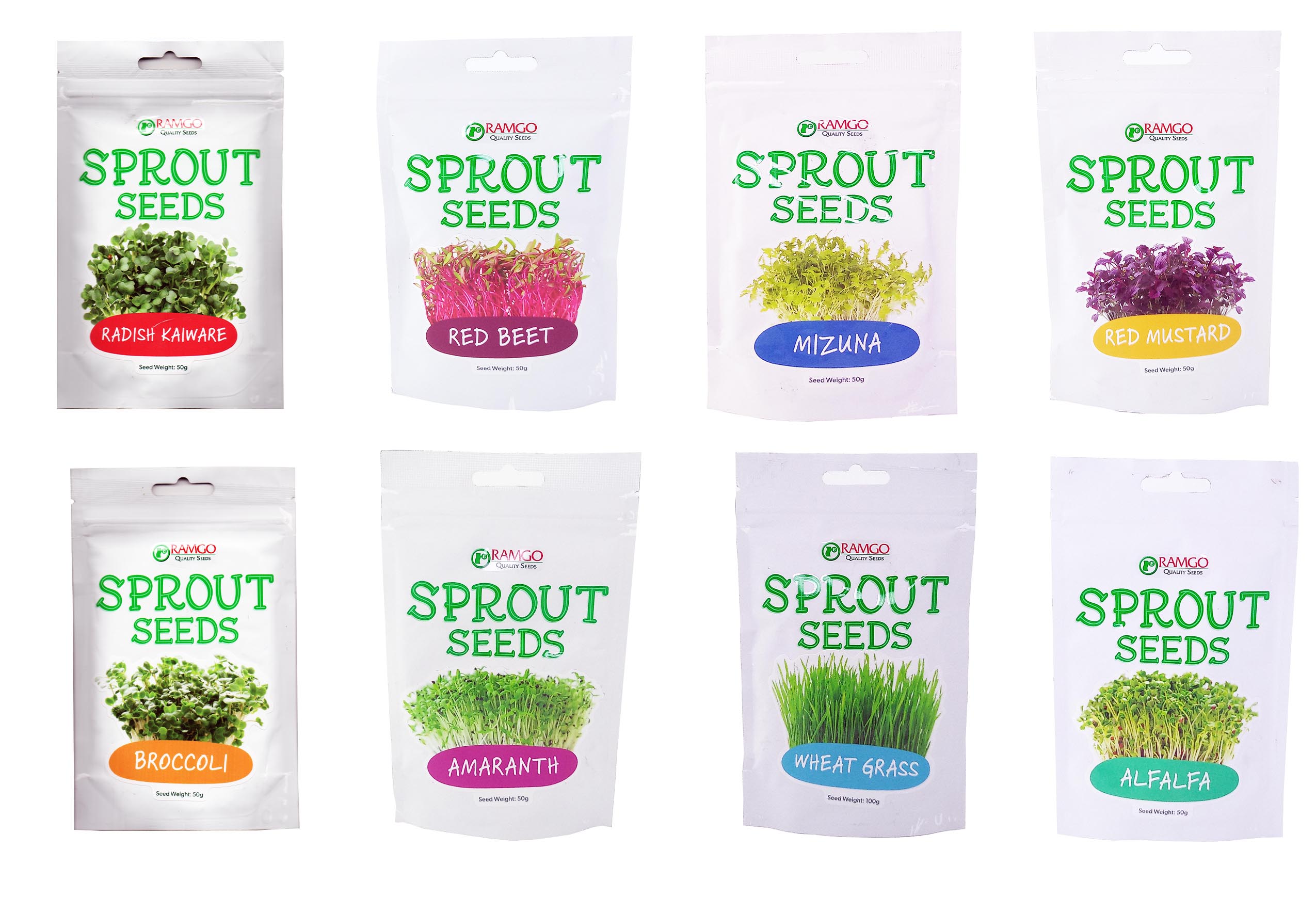 Ramgo's Sprouting Micro Greens Seed Packets - Sold per Pack per Variety ...