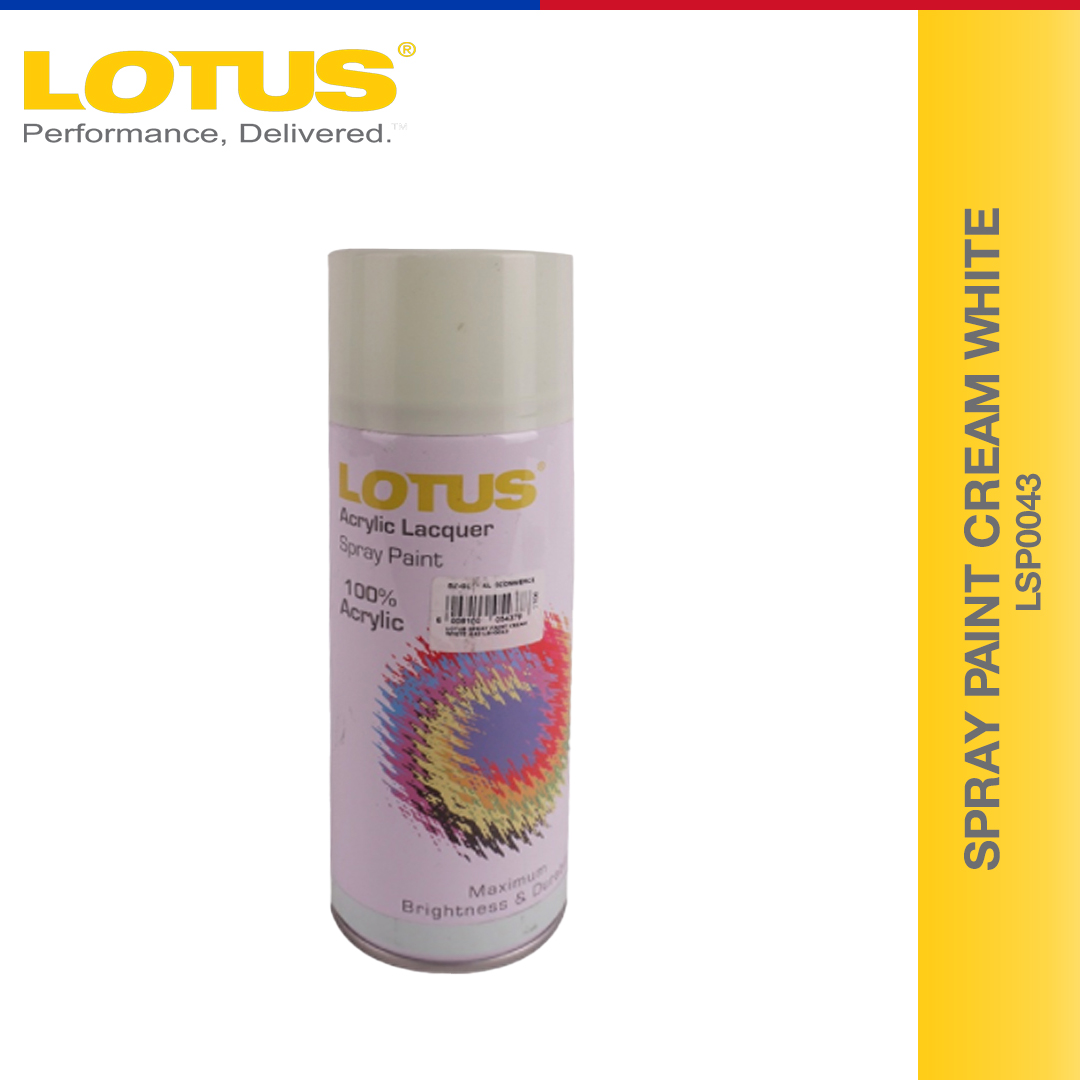Lotus Spray Paint Cream White #43 LSP0043 - 400ml | Lazada PH