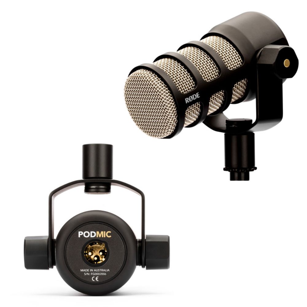 RODE PodMic USB Type-C / XLR 3-Pin Dynamic Cardioid Broadcast Microphone with Volume Control, HG ...