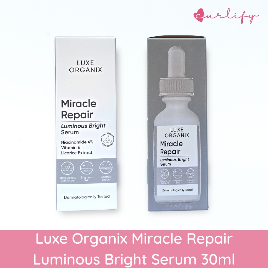Luxe Organix Miracle Repair Luminous Bright Serum Niacinamide 4% ...