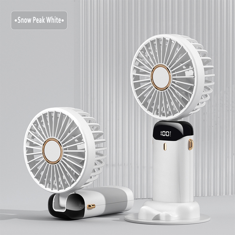YOUMIAI Mini Fan Portable USB Rechargeable Digital-display Multi-gear ...