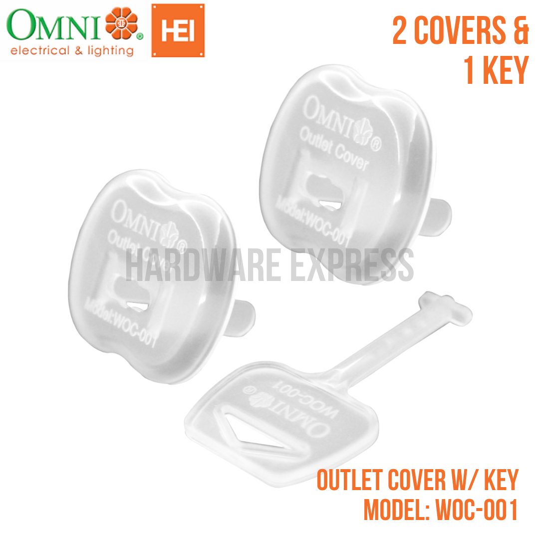 Omni Electric Socket Outlet Cover with Keys WOC-001 (Babyproof) | Lazada PH