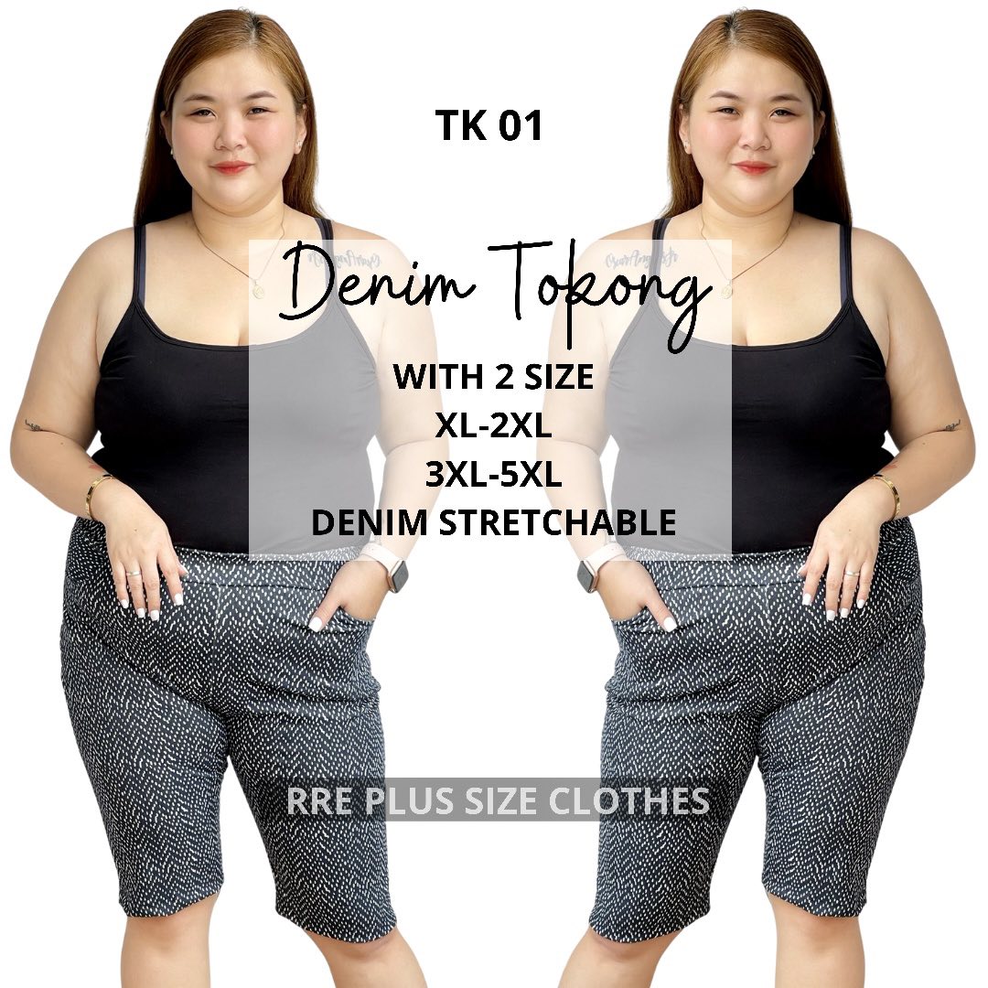 Plus Size Denim Tokong | Lazada PH