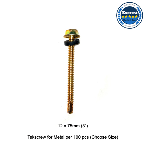 Tekscrew for Metal / Self-drilling / Tetanized Plated / Sold per 100pcs ...