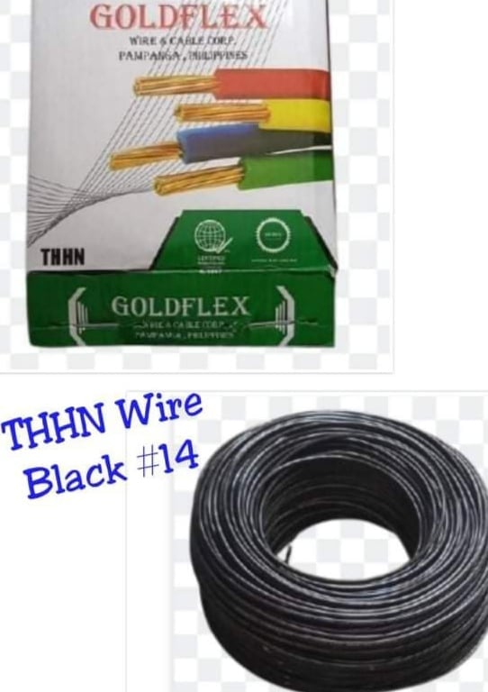 GOLDFLEX THHN Stranded Wire Black #14 150meters | Lazada PH