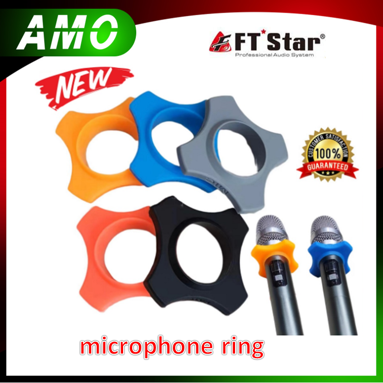 5PCS.ASSORTED COLOR Microphone Holder/Slip Ring Anti-rolling Protective ...