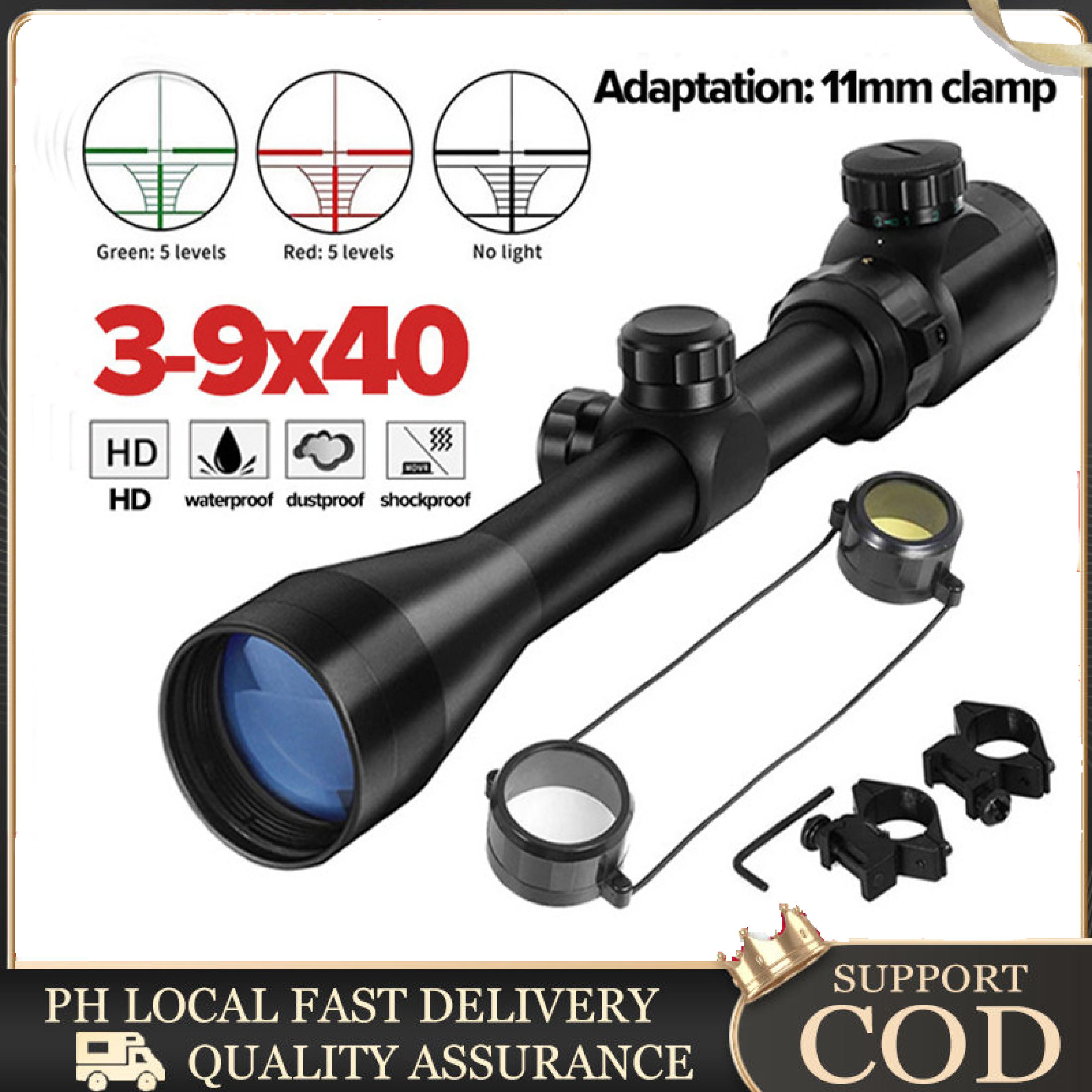 Tactical 6-24x50 ST Adjustable Optic Cross Sight Green Red Illuminated ...