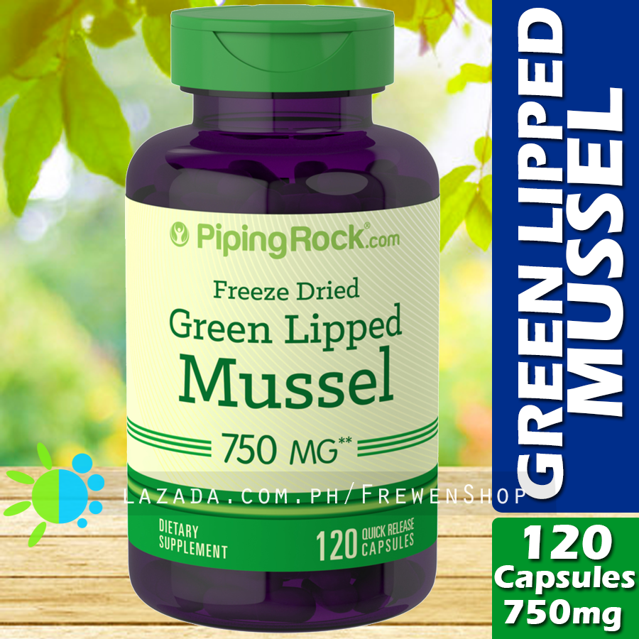GREEN LIPPED MUSSEL 750mg x 120 Capsules Perna Canaliculus Extract ...