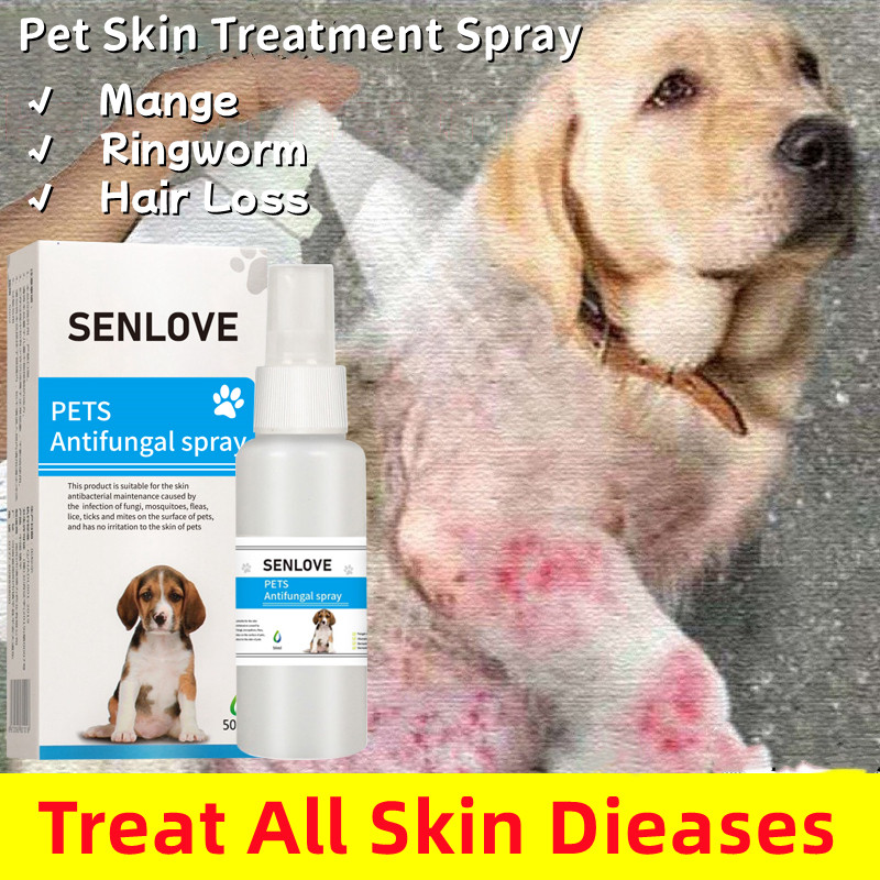 SENLOVE 50ML Pet Skin Treatment Spray Pet Skin Care Antibacterial Spray ...