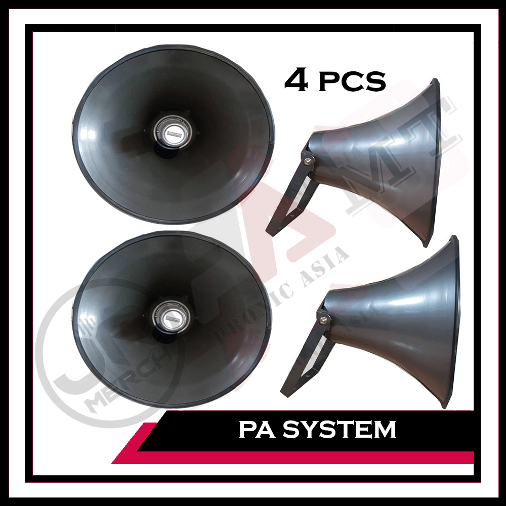 4pcs (H-16) 16" PA Horn TROMPA Round | Lazada PH