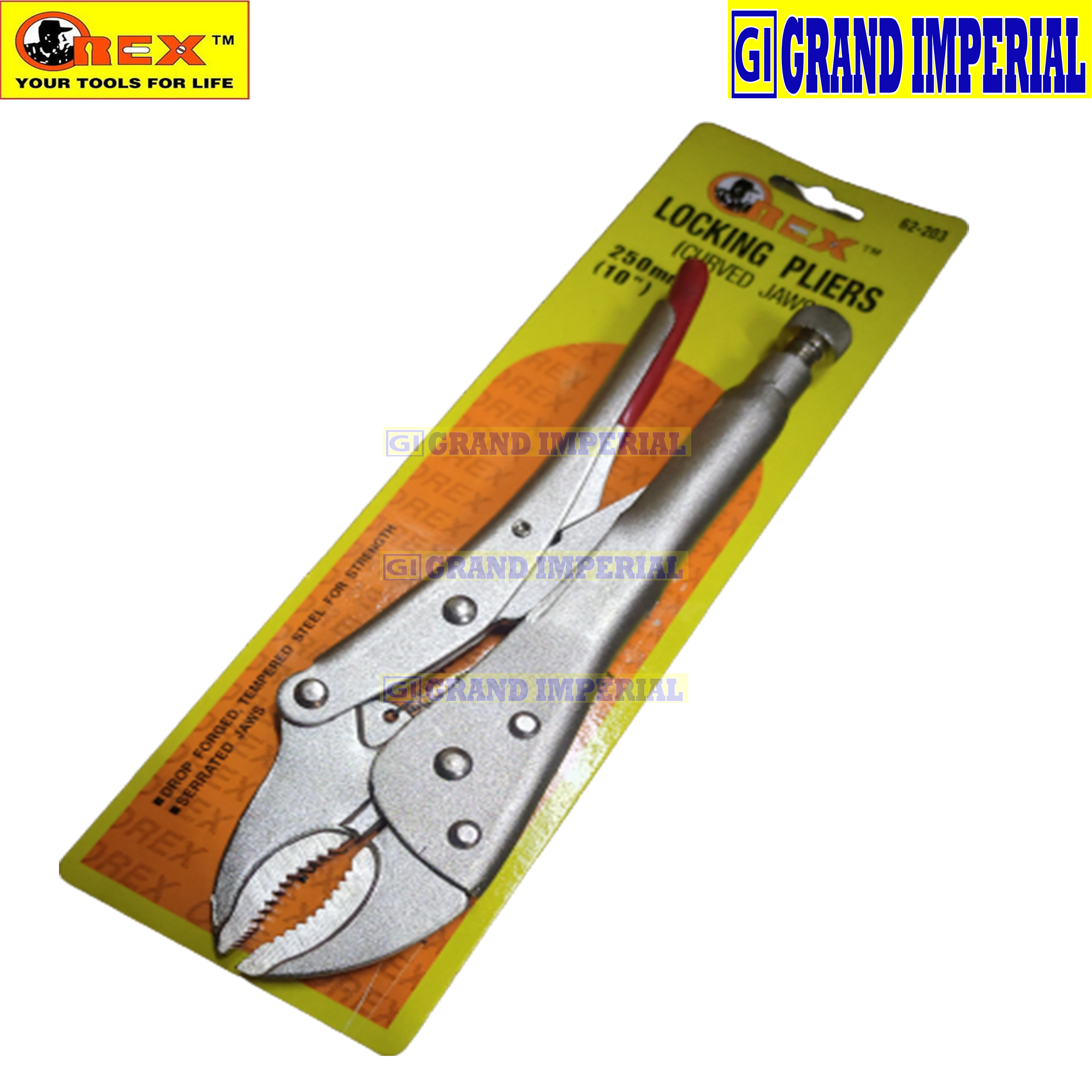 Orex Locking Pliers 10” 62-203 Grand Imperial Industrial Tools Supplies ...