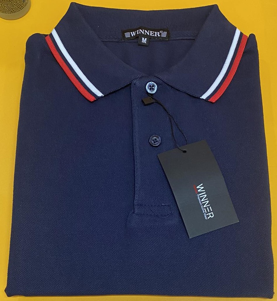 WINNER POLO SHIRT PREMIUM COMBI DOUBLE PIQUE WINNER BRAND FOR MEN AND ...