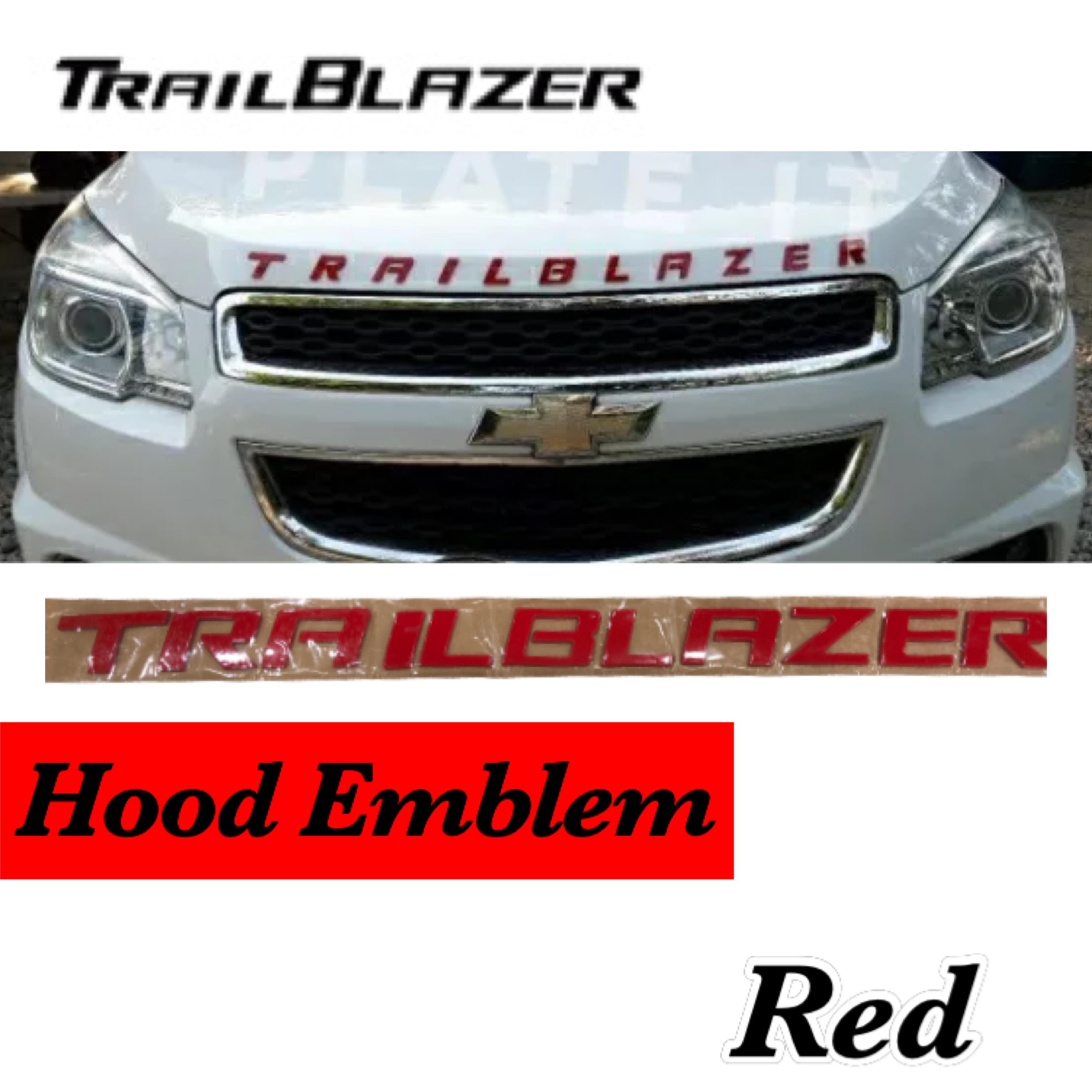 OCPA TRAILBLAZER Letters Car Auto Front Hood Emblem Badge Sticker Logo ...