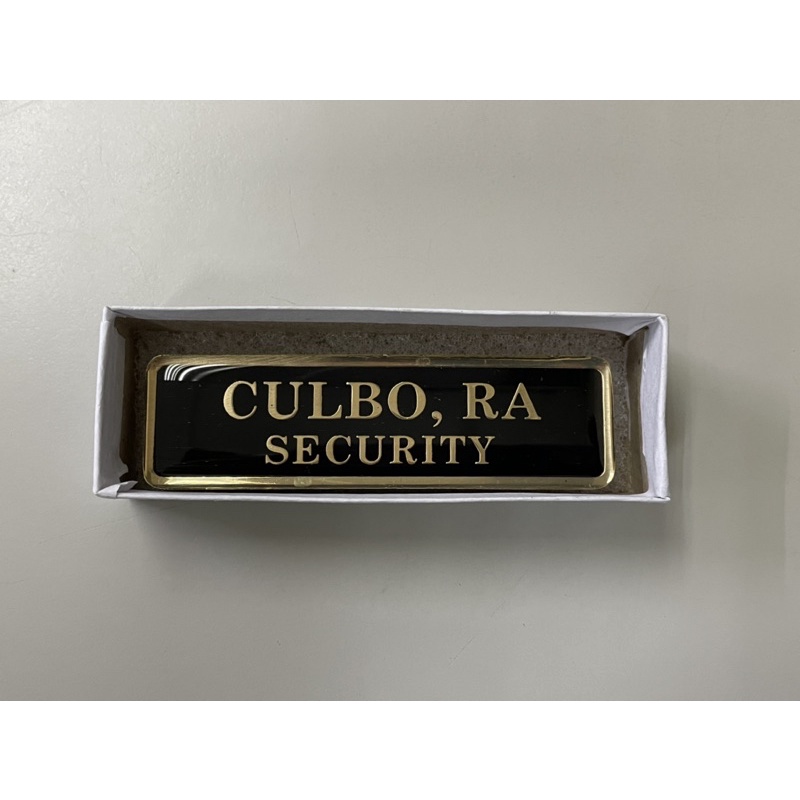 Nameplate for Security Guard Magnetic/Hinang | Lazada PH
