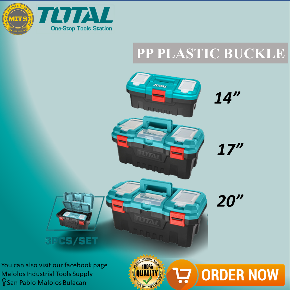 TOTAL TOOLS PLASTIC TOOL BOX TPBX0171 TPBX0201 | Lazada PH