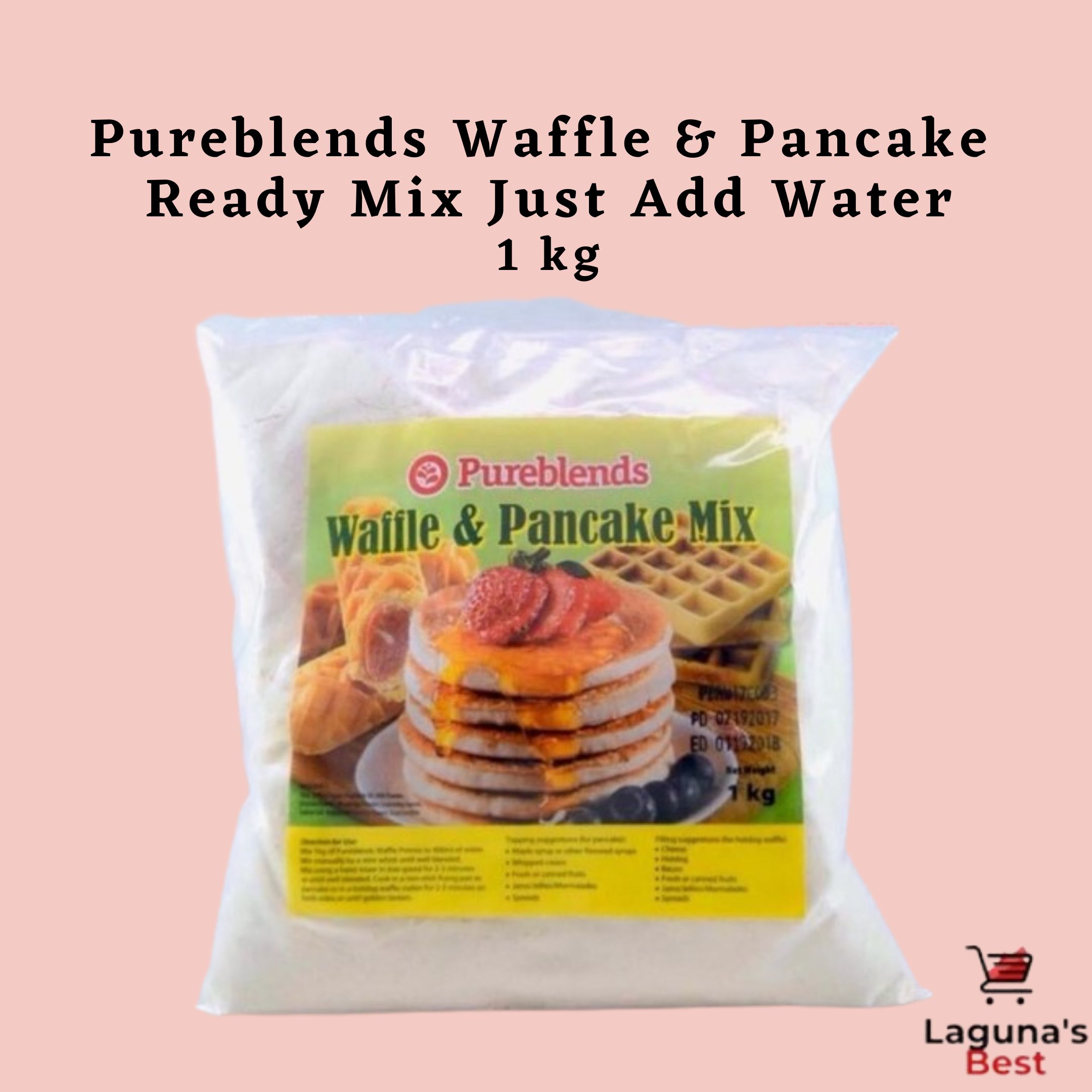 Pureblends Waffle & Pancake Ready Mix Just Add Water 1 kg | Lazada PH