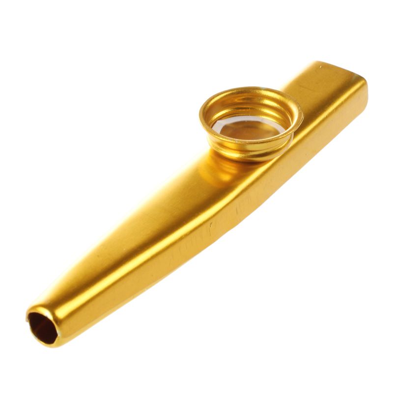 Metal Kazoo Flute Mouth Music Instrument Harmonica Practical Golden ...