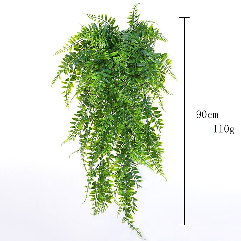 Artificial Hanging Leaves Arrangement Fern Tropical Plants Succulents ...