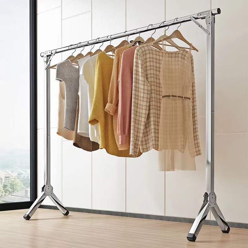 Clothes Drying Rack Single Rail For Laundry Foldable High Quality ...