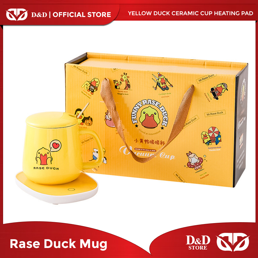 D&D | Little Yellow Rase Duck Ceramic Mug with Heating Pad | Lazada PH