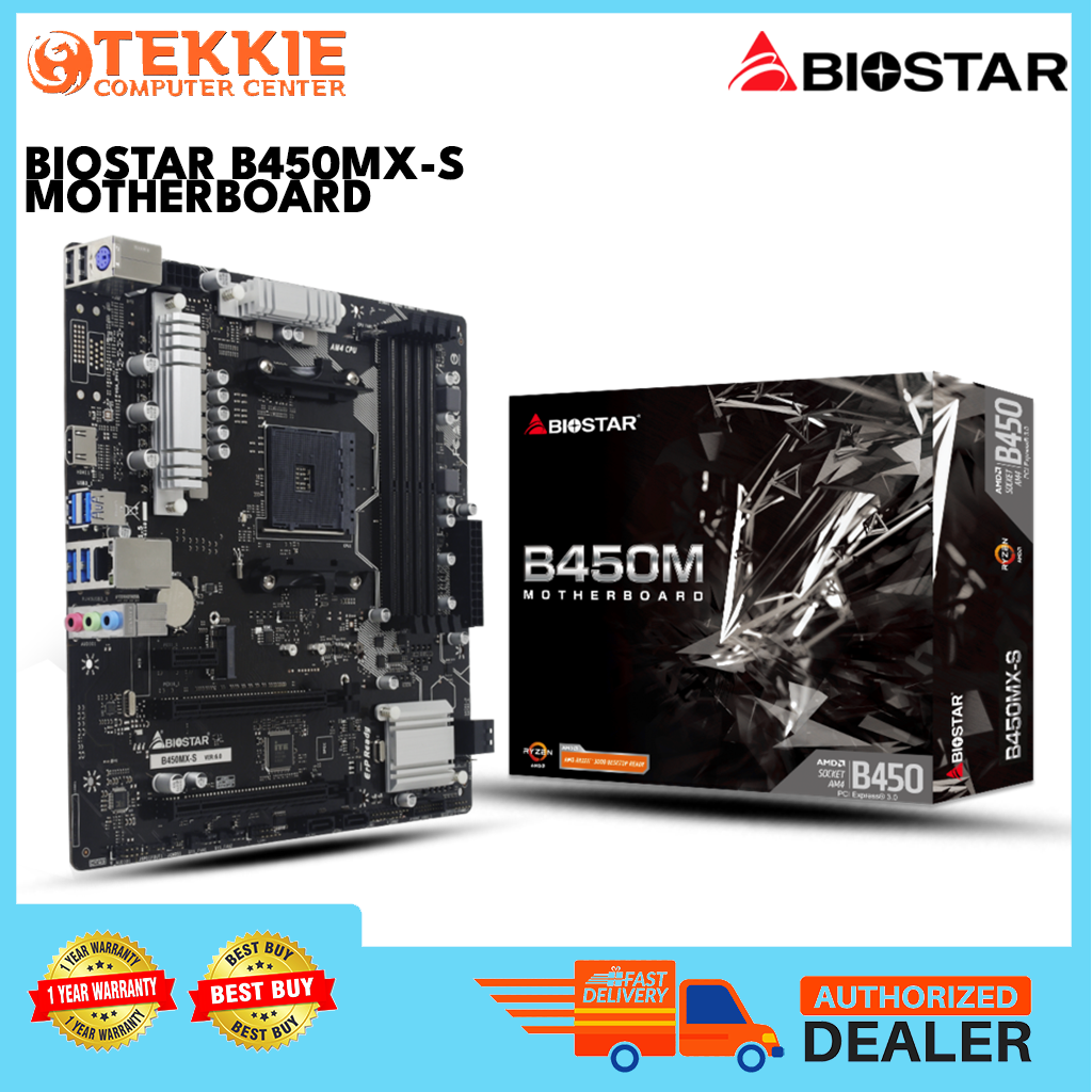 BRANDNEW BIOSTAR B450MX-S MOTHERBOARD | Lazada PH