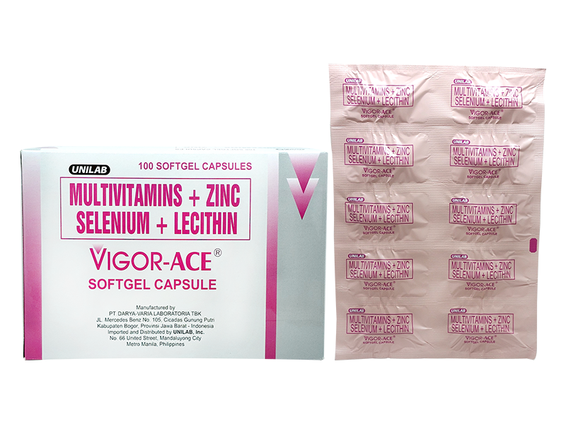 Vigor - Ace Multivitamins Soft Gel Capsule [10, 20 & 30 caps ...