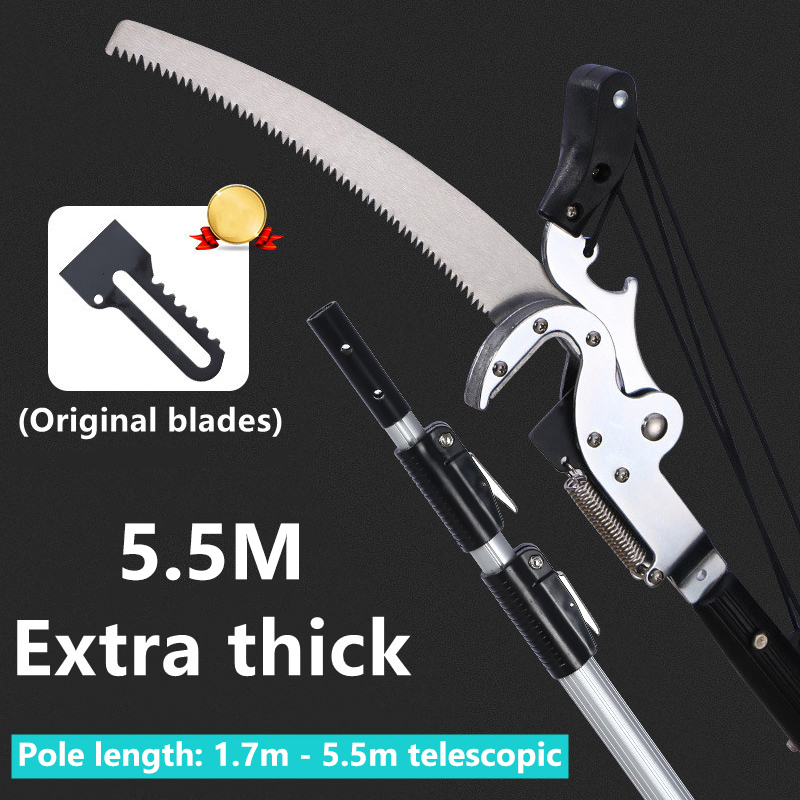 5.5/6.5M garden scissor pruning shears heavy duty pruning saw for trees ...