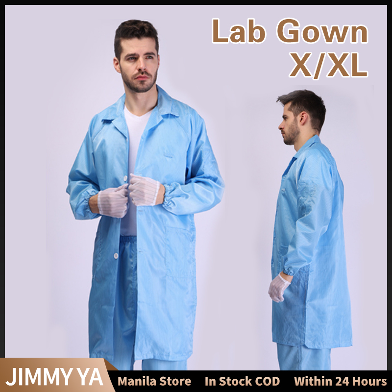 Lab Gown Washable Anti Static PPE Esd Smock Gown Men Factory Worker ...