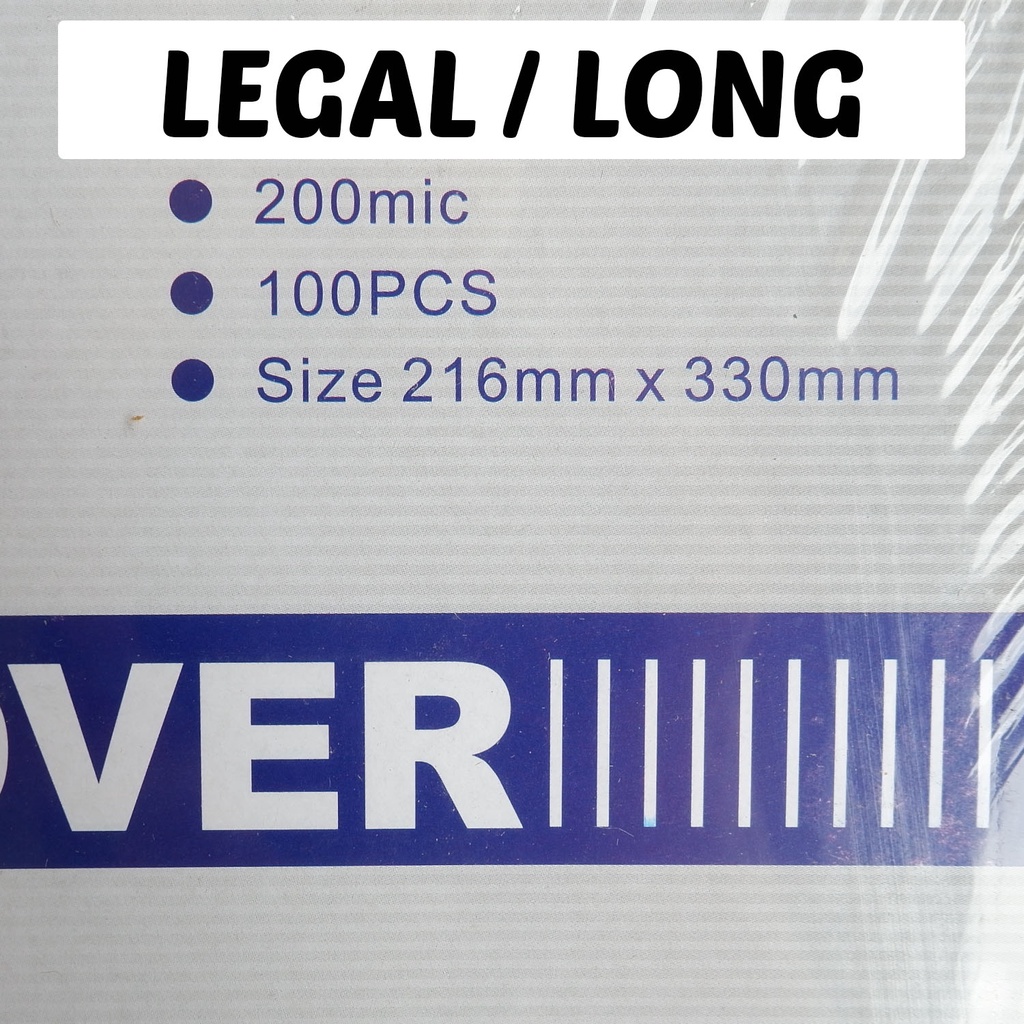 PVC Binding Cover 200 Microns Acetate 100pcs LCT Short A4 Long Clear ...