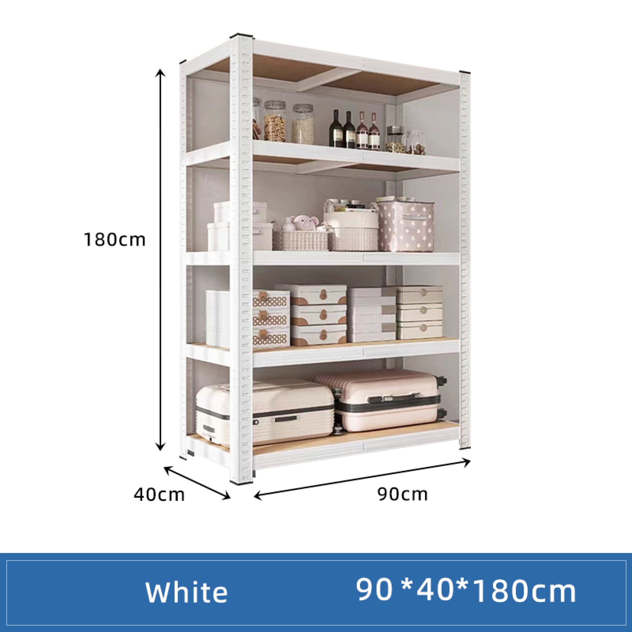 Steel Rack Steel Metal Shelf 3 layer and 4 Layer Adjustable Storage ...