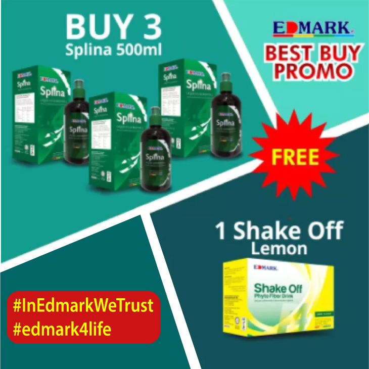 EDMARK BUY 3 SPLINA 500ML TAKE 1 SHAKE OFF LEMON | Lazada PH