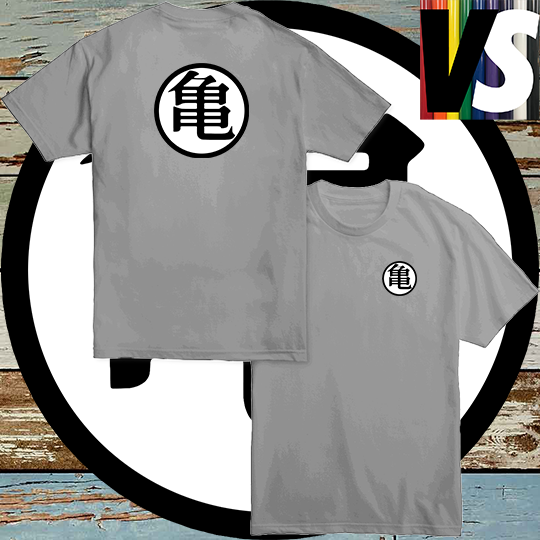 DBZ Turtle School Uniform Anime Shirt Vinyl Print Front And Back ...