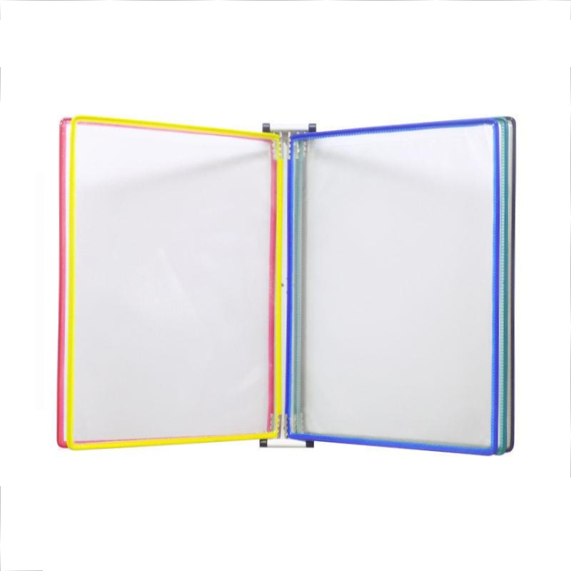 Wall-Mounted Flip-Leaf Information Rack A4 5-Leaf 10-Leaf Loose-Leaf ...