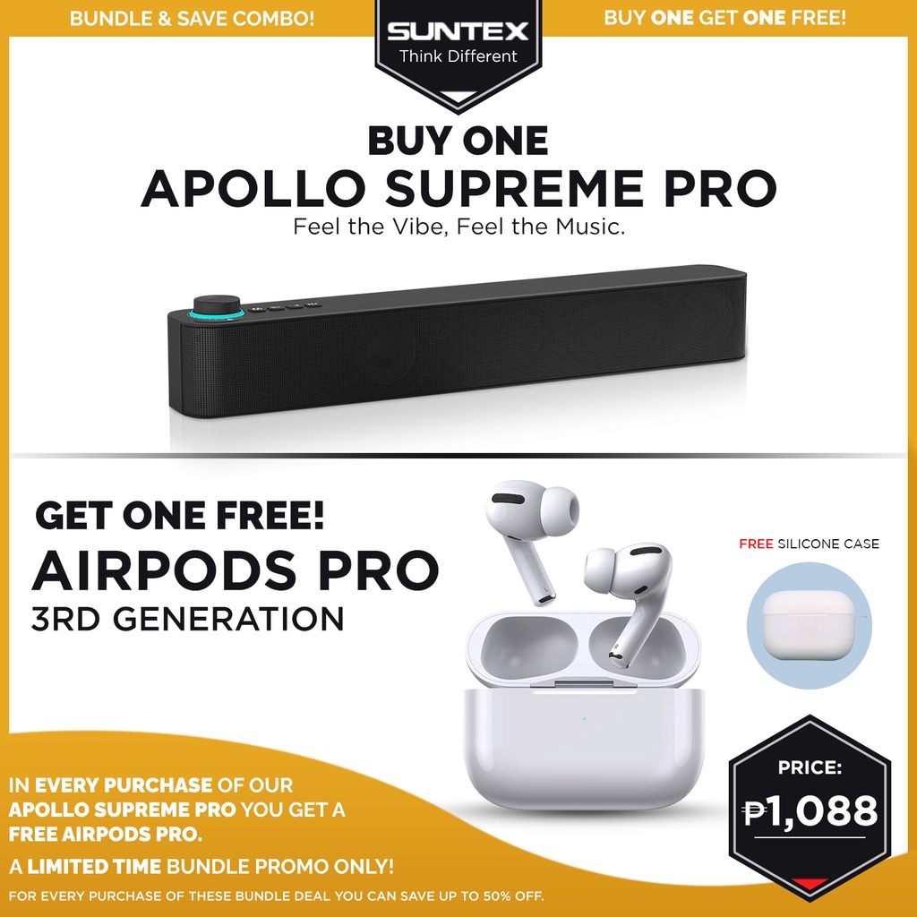 ♖Suntex Apollo Supreme Pro + TWS Air Pro 3nd Generation♫ | Lazada PH