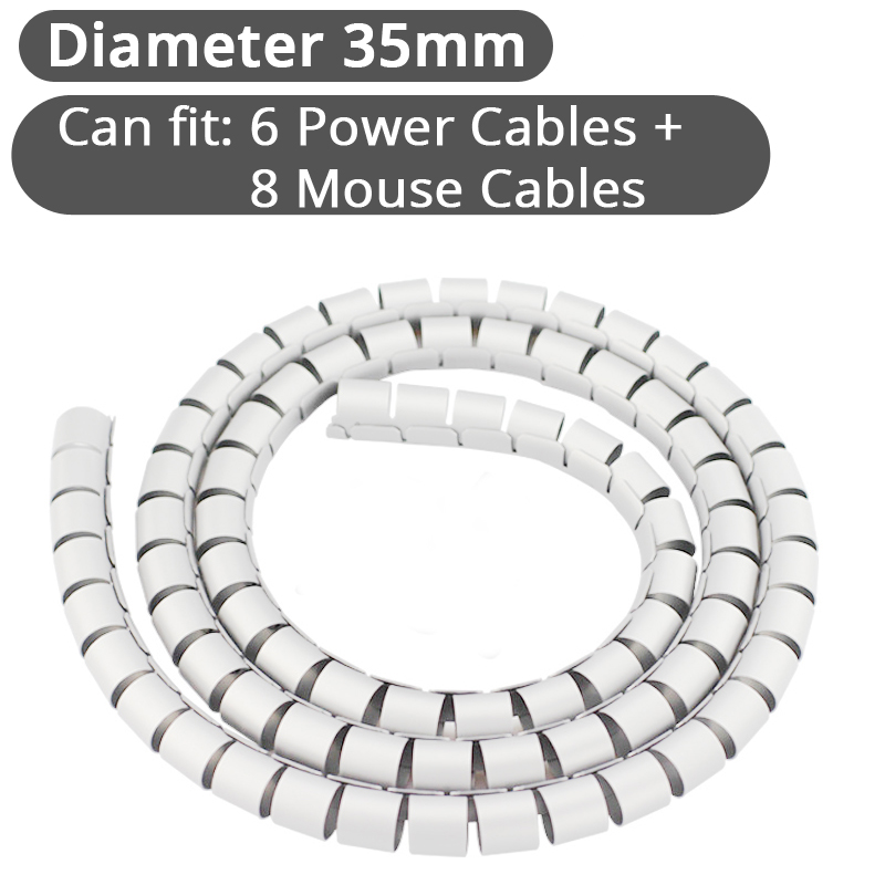 Cable Organizer，Cable Holder Organizer Flexible Spiral Cable Organizer ...